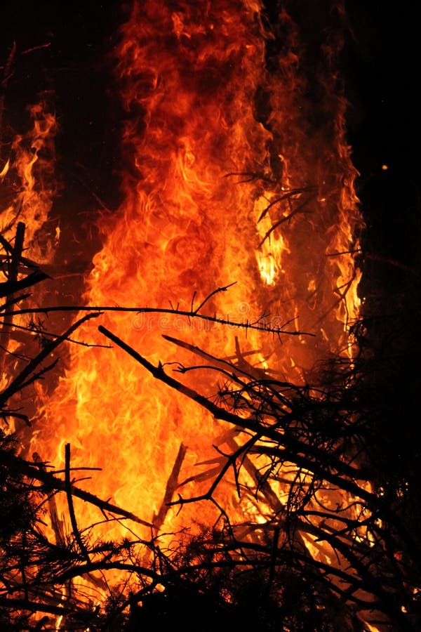 Big fire stock image. Image of outdoor, bonfire, heat - 41887459