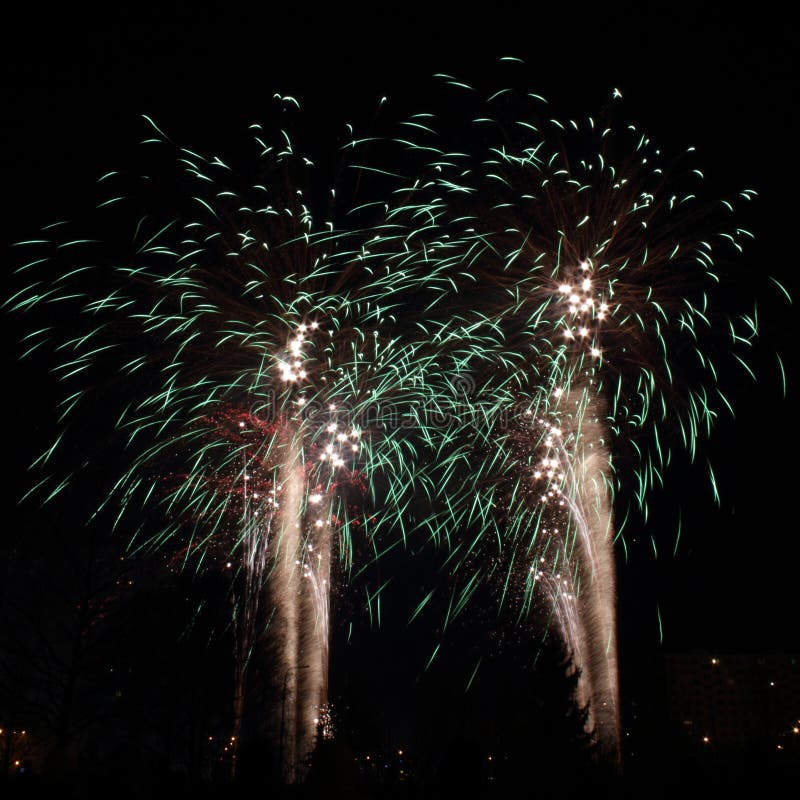 Big Fireworks stock photo. Image of star, colors, pyrotechnics - 22464286