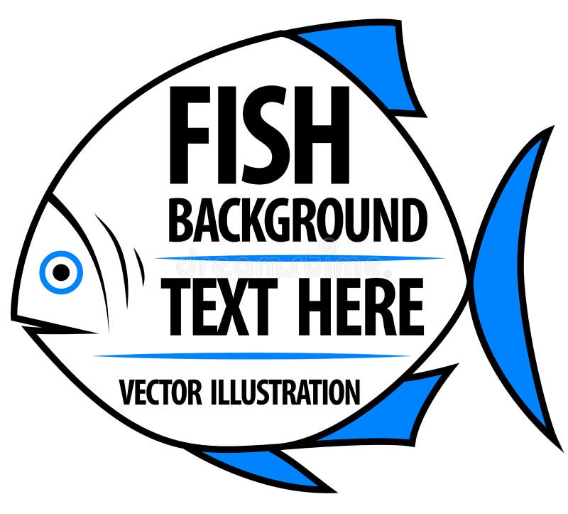 Big Fish Background for Text. Stock Vector - Illustration of frame ...