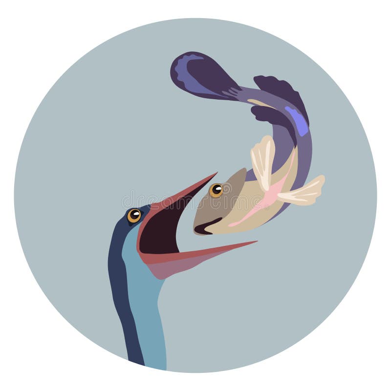 Fish Eating Birds Stock Illustrations – 96 Fish Eating Birds Stock ...