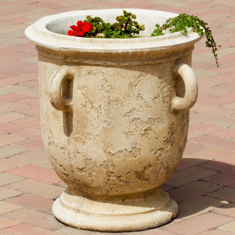 Big flower pot stock photo. Image of ceramic, wall, floor - 26744904