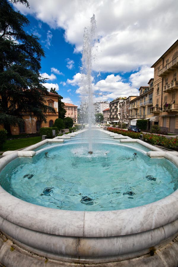 Big fountain stock image. Image of blue, splash, water - 15660307