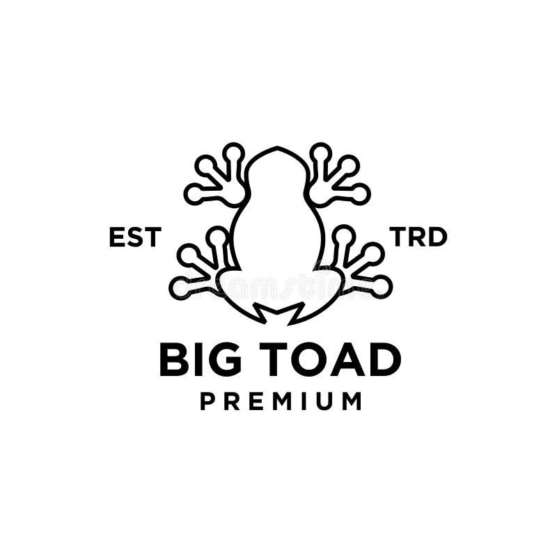 Big Toad Vector Logo Design Stock Illustration - Illustration of ...