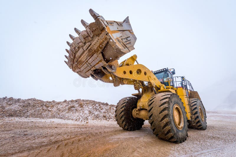 Big front loader stock image. Image of outdoor, mining - 86708249