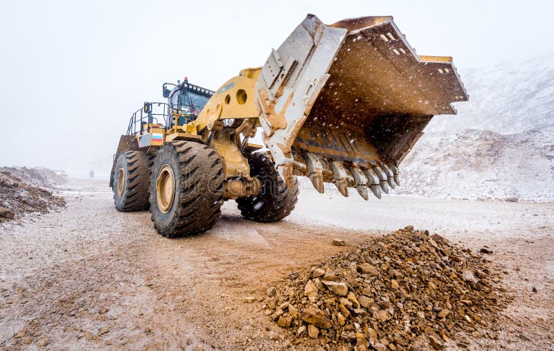 Big front loader stock image. Image of digger, machine - 86708217