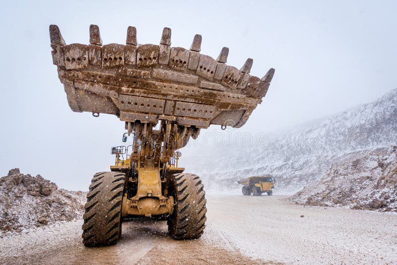 Big front loader stock image. Image of digger, machine - 86708217