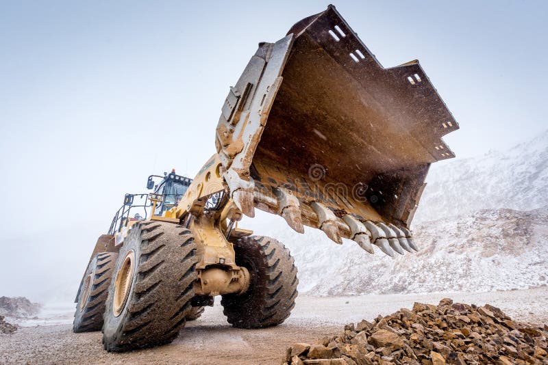 Big front loader stock image. Image of digger, machine - 86708217