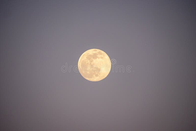 Big full moon at clear sky stock image. Image of full - 215915775