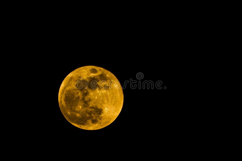 He Big Full Moon Float in the Sky. Super Blue Blood Moon, January 2018 ...