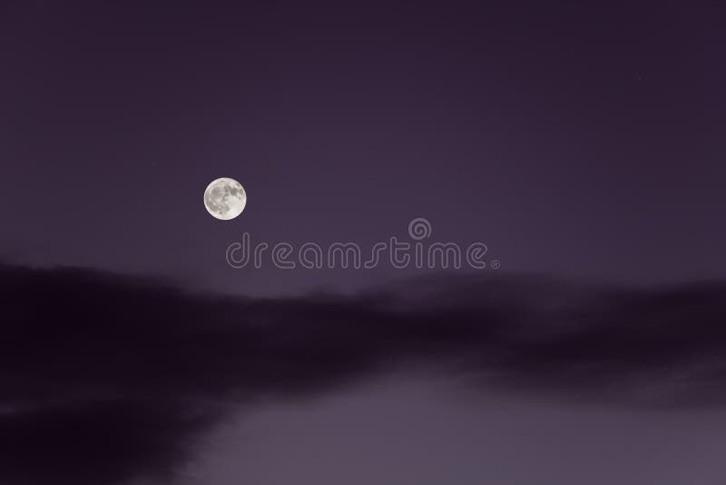 Big Full Moon on the Night Sky Stock Image - Image of light, moonlight ...