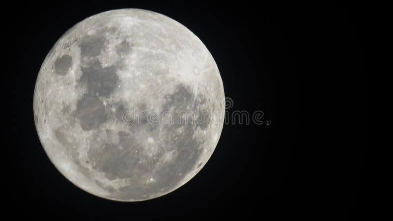 Full Moon Glowing, without Cloud, Close Up Stock Photo - Image of ...