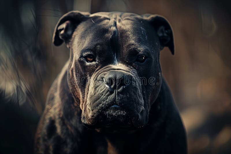 Big Furious Dog on the Blurred Background. Generative AI Stock Image ...