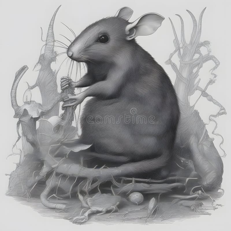 Big Furryvermins, AI-generatet Stock Illustration - Illustration of ...