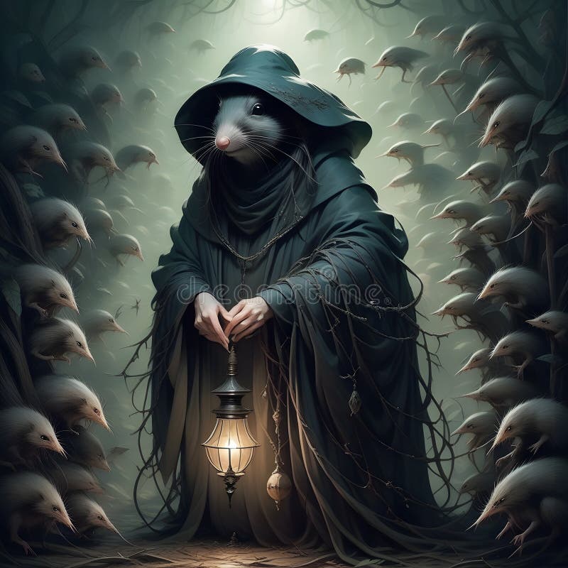 Big Furryvermins, AI-generatet Stock Illustration - Illustration of ...