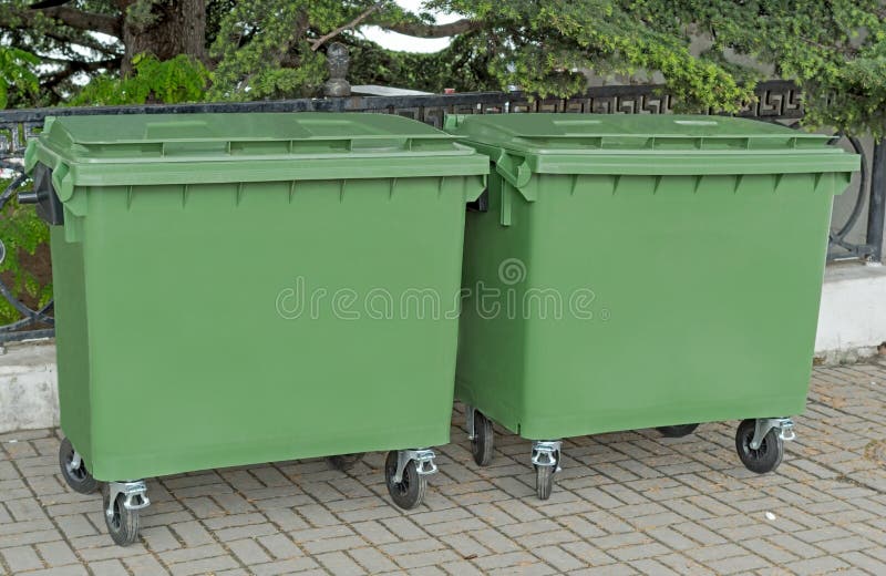 Big garbage containers stock photo. Image of environment - 116512508