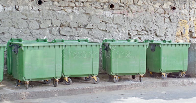 Big garbage containers stock photo. Image of cover, recycling - 119933628