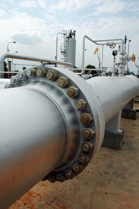 Big Gas Pipe stock image. Image of refinery, network, power - 1826415