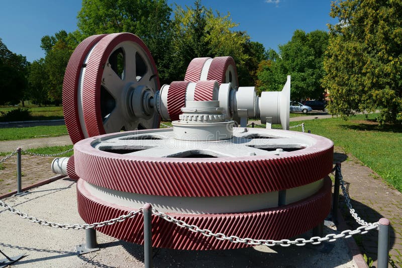 Big Gear Reducers, Reduction Gear Stock Image - Image of dual ...