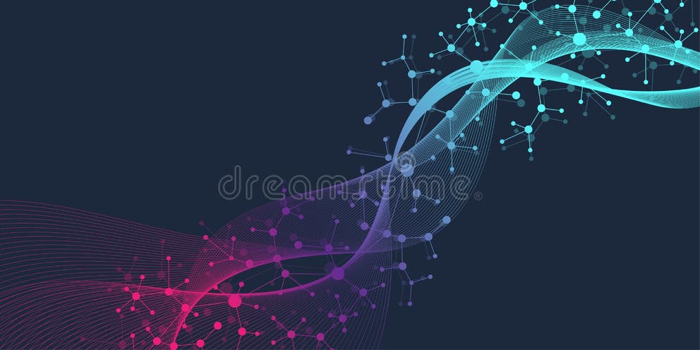 Big Genomic Data Visualization. DNA Helix, DNA Strand, DNA Test. CRISPR ...