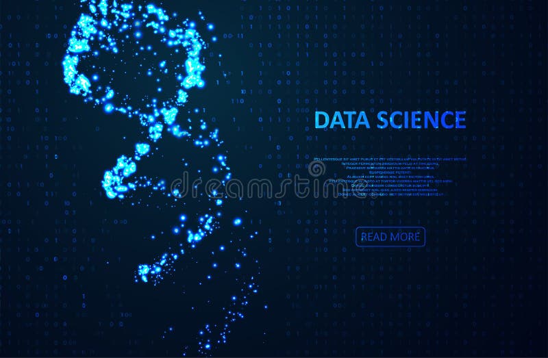 Big Genomic Data Visualization Stock Vector - Illustration of elearning ...