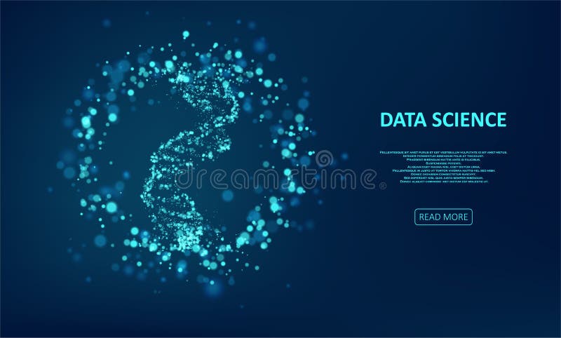 Big Genomic Data Visualization Stock Vector - Illustration of data ...