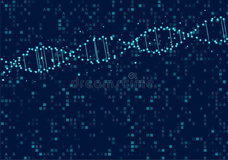 Big Genomic Data Visualization Stock Vector - Illustration of marker ...