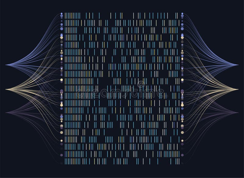 Big Genomic Data Visualization Stock Vector - Illustration of ...