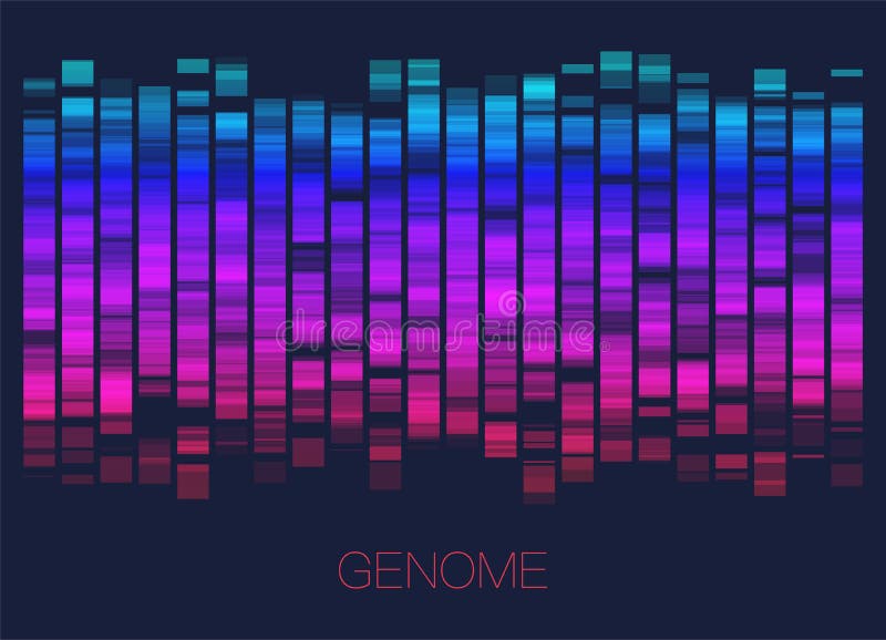Big Genomic Data Visualization Stock Vector - Illustration of ...