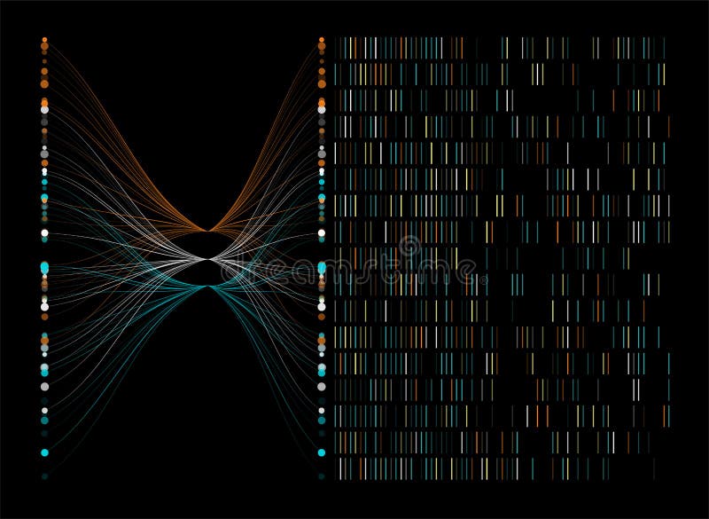 Big Genomic Data Visualization Stock Vector - Illustration of ...