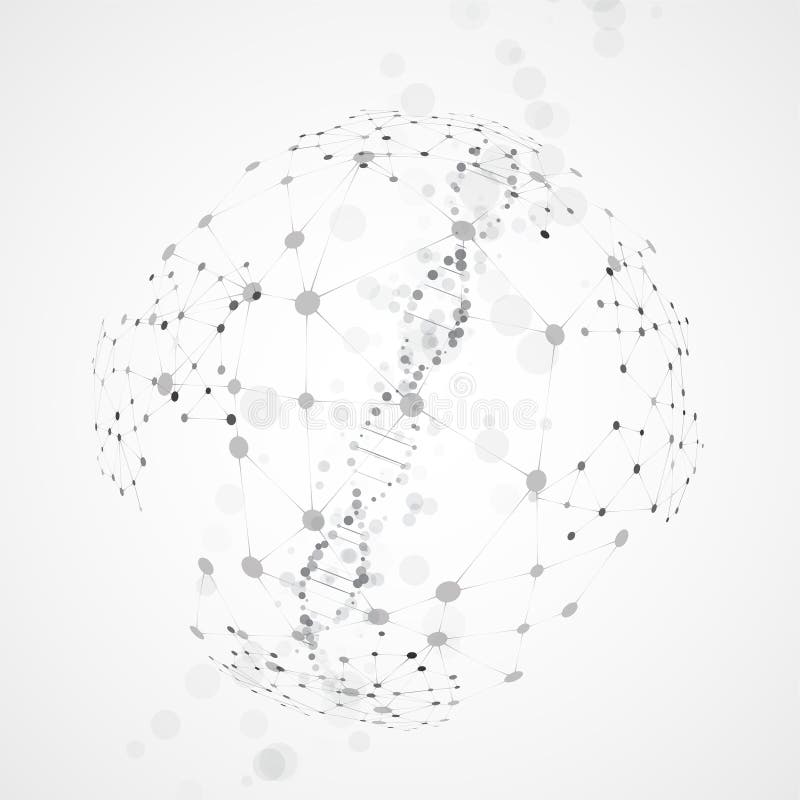 Big Genomic Data Visualization Stock Vector - Illustration of barcoding ...