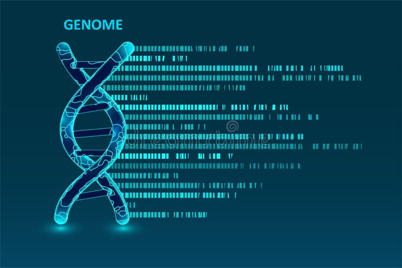 Big Genomic Data Visualization Stock Vector - Illustration of diagnosis ...