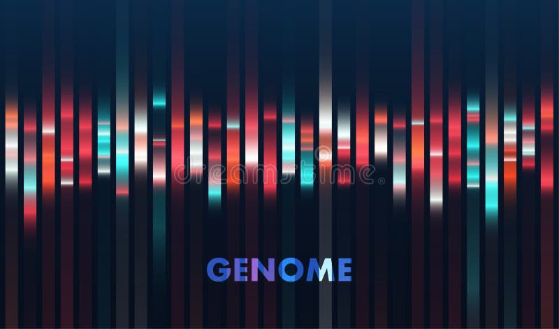 Big Genomic Data Visualization Stock Vector - Illustration of data ...