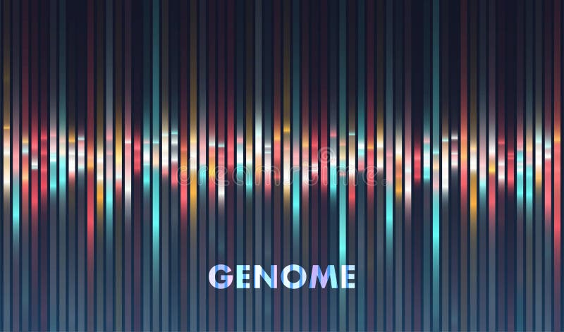 Big Genomic Data Visualization Stock Vector - Illustration of genome ...