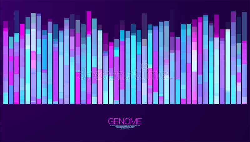 Big Genomic Data Visualization Stock Vector - Illustration of design ...