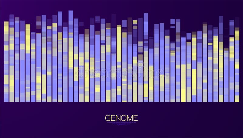 Big Genomic Data Visualization Stock Vector - Illustration of medical ...
