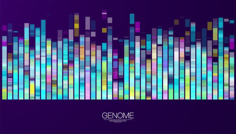 Big Genomic Data Visualization Stock Vector - Illustration of vector ...