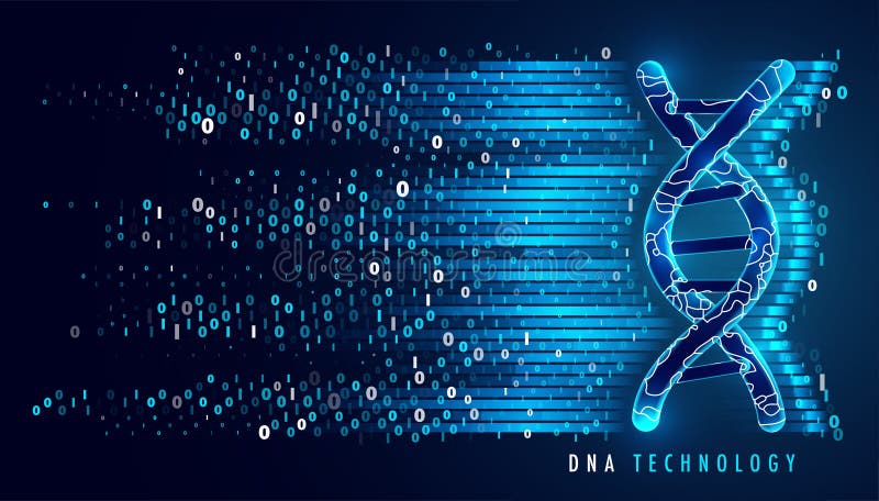 Big Genomic Data Visualization Stock Vector - Illustration of blue ...