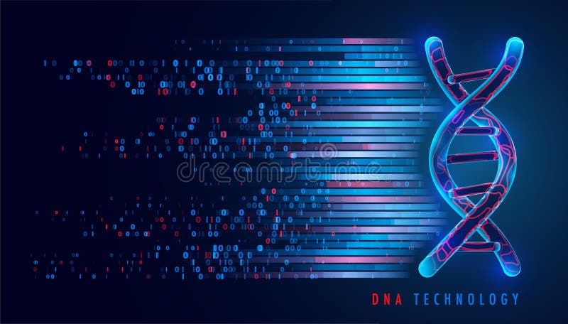 Big Genomic Data Visualization Stock Vector - Illustration of molecular ...