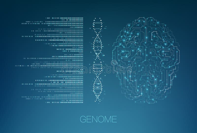 Big Genomic Data Visualization Stock Vector - Illustration of ...