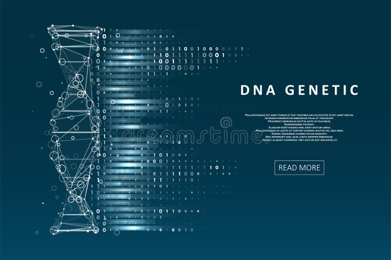 Big Genomic Data Visualization Stock Illustration - Illustration of molecule, genome: 397178357