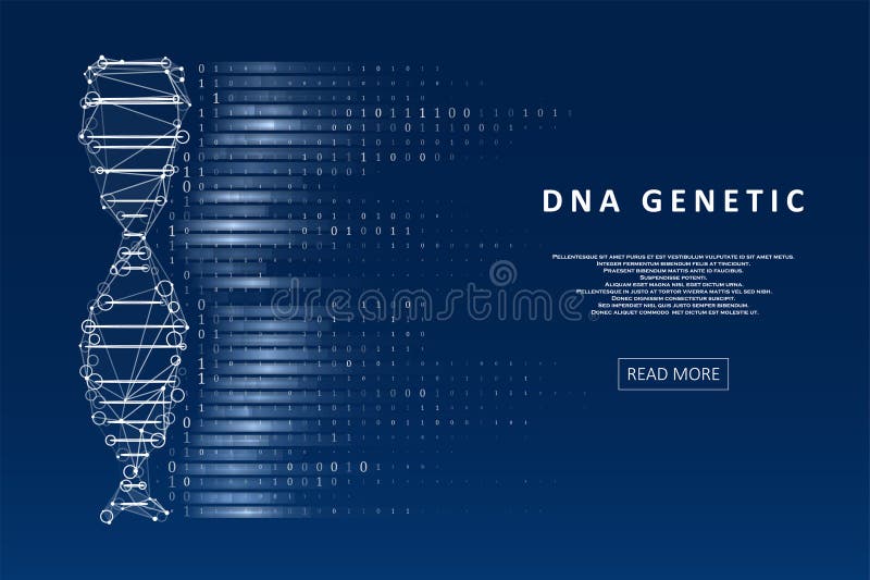 Big Genomic Data Visualization Stock Vector - Illustration of diagnosis ...