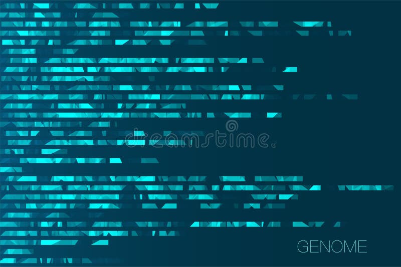 Big Genomic Data Visualization Stock Vector - Illustration of barcoding ...