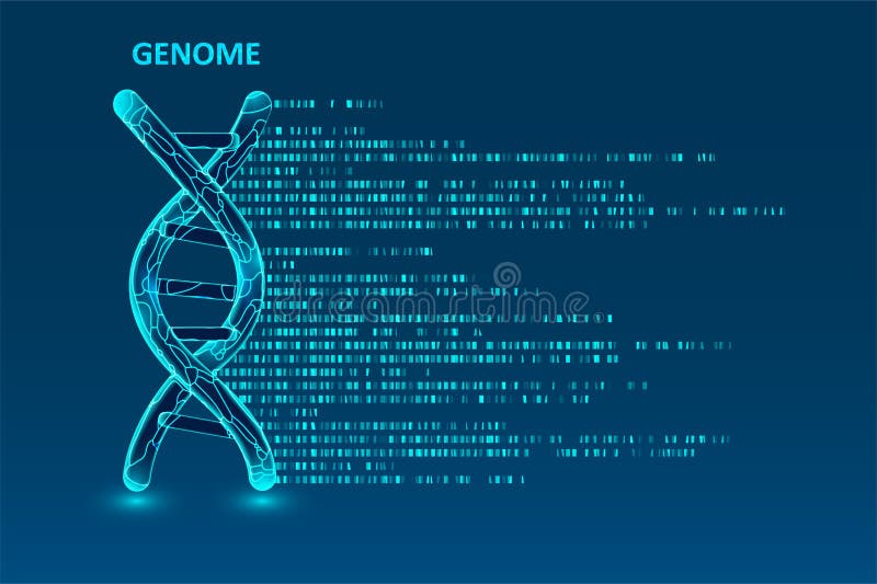 Big Genomic Data Visualization Stock Vector - Illustration of ...