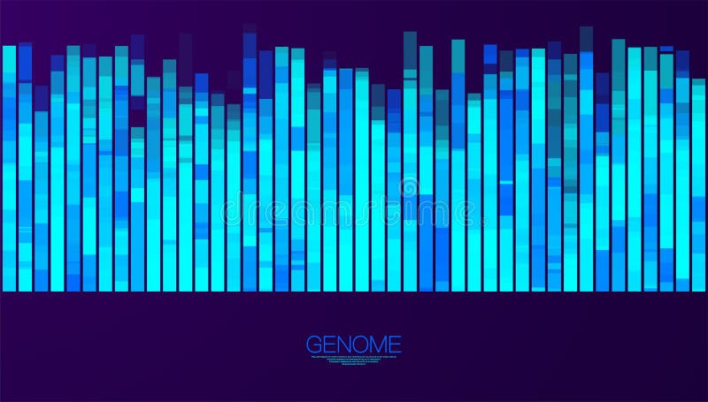 Big Genomic Data Visualization Stock Vector - Illustration of marker ...