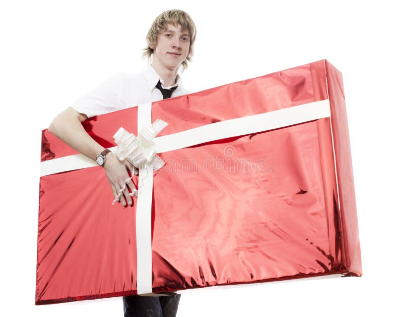 The big gift stock photo. Image of delivery, brilliant - 19372062