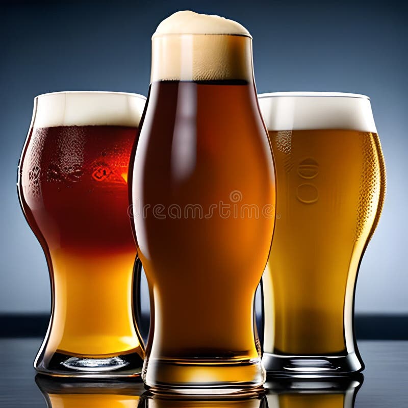A big glass of beer stock illustration. Illustration of beer - 272534492