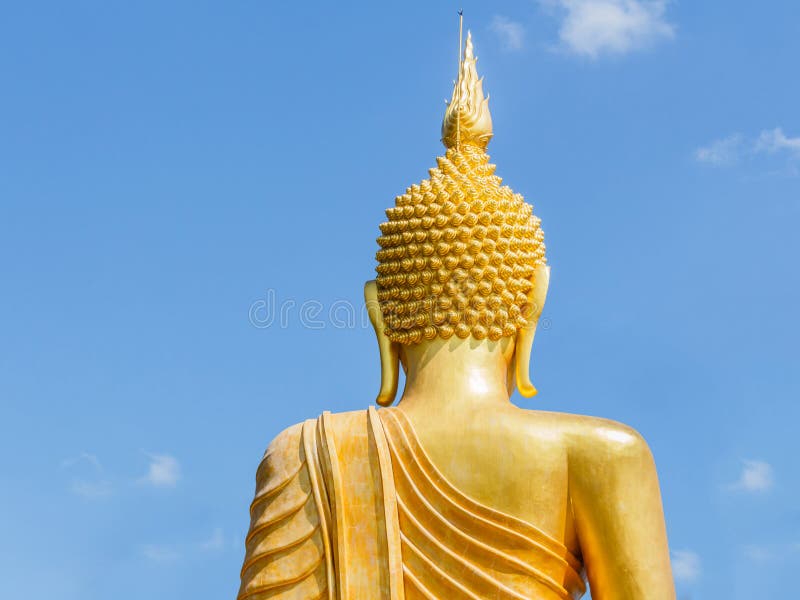 Big Golden Buddha Statue in Thailand Temple Stock Photo - Image of ... Big Golden Buddha Statue in Thailand Temple Stock Photo - Image of ...