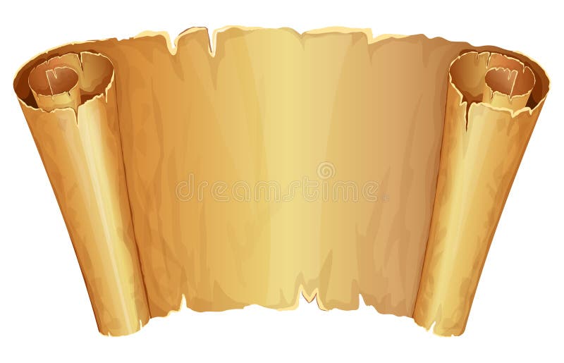 Blank parchment scroll stock photo. Image of details - 11709430