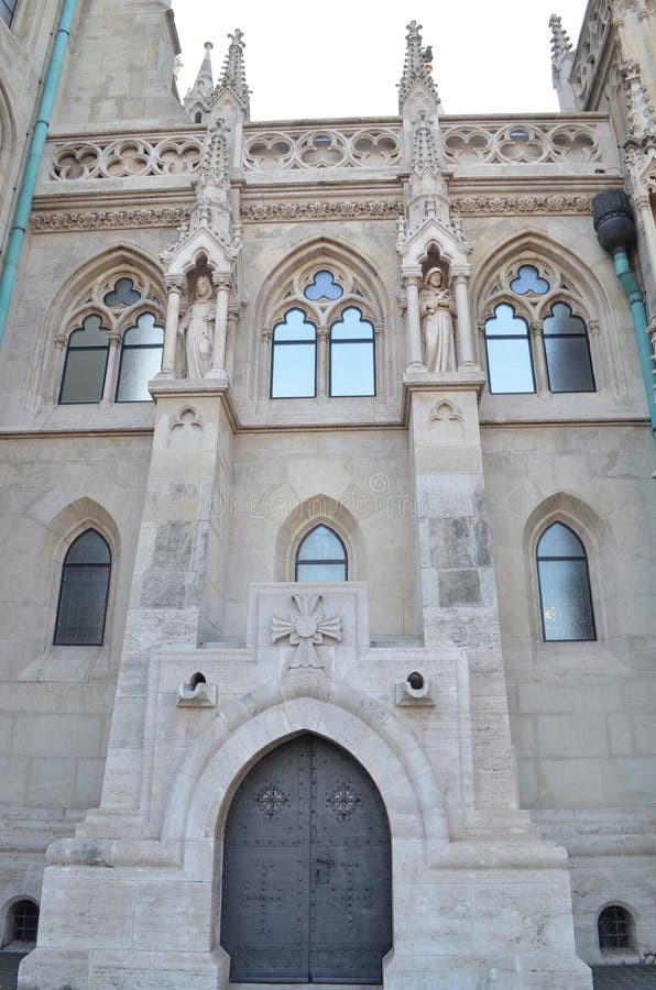 The Big Gothic Wall of the Church Stock Image - Image of detailed ...