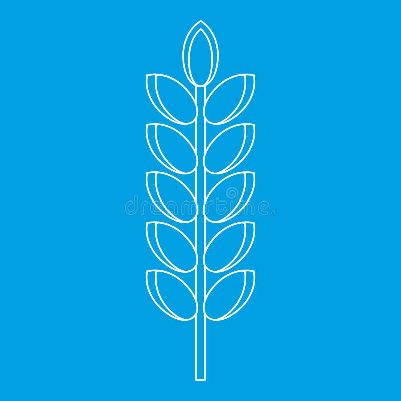 Big Grain Spike Icon, Outline Style Stock Vector - Illustration of ...